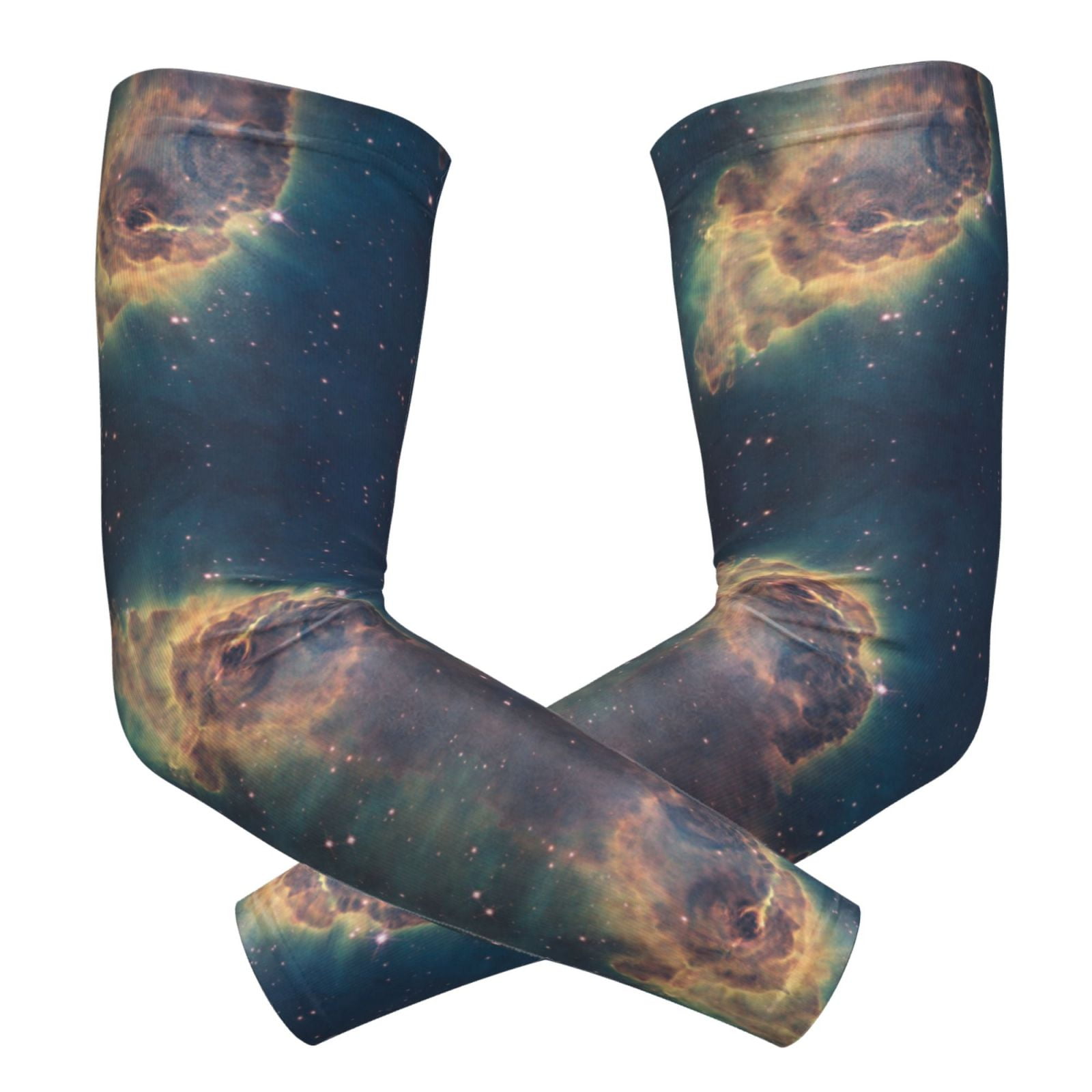 Men Women Nebula Galaxy Compression Arm Sleeves Cover Arms For Tattoo ...