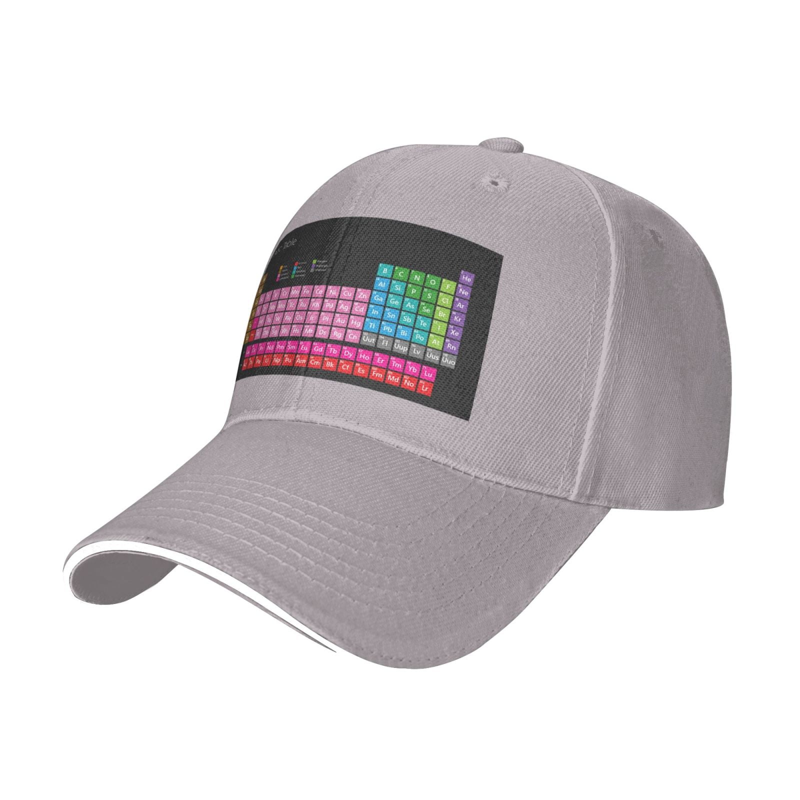 Men Women Periodic Table Of Elements Chemistry Baseball Cap Adjustable ...