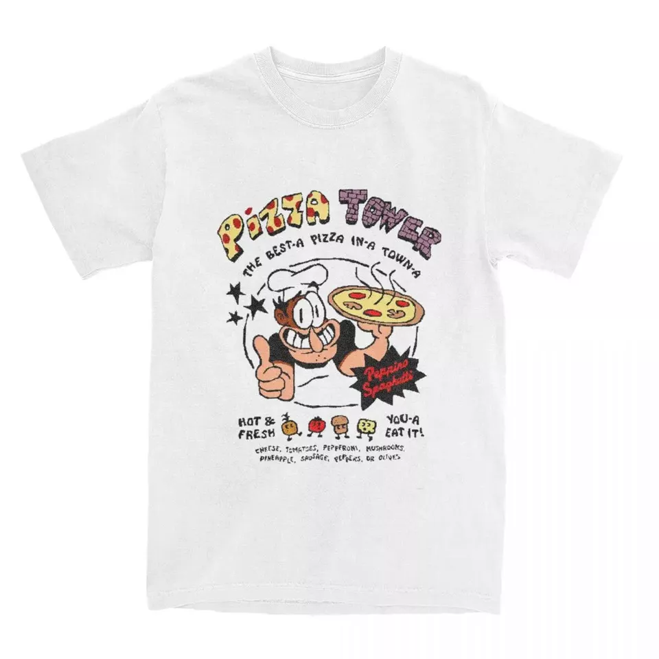 Men Women Pizza Tower The Best Pizza In Town Shirt Merch game lover ...