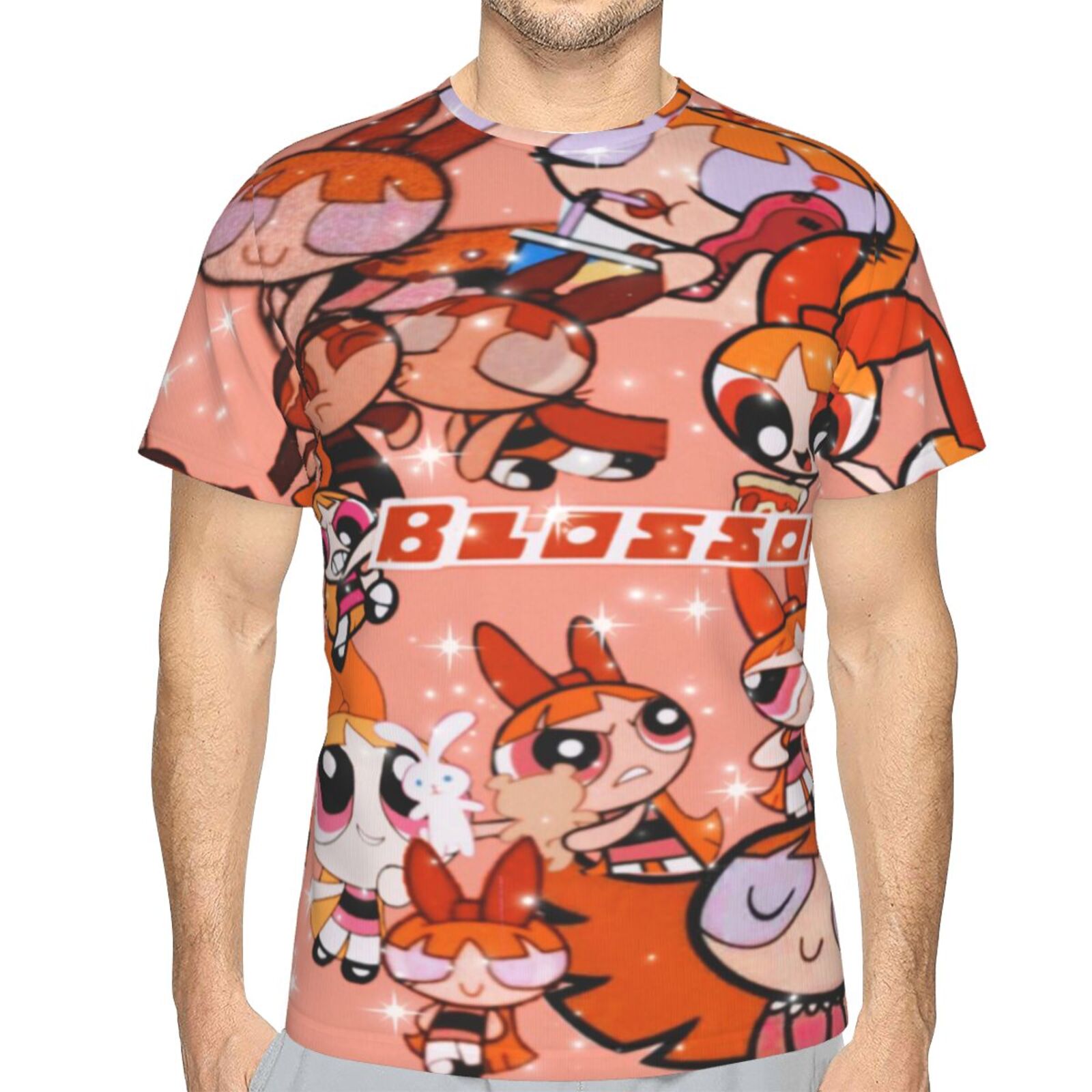 Men Women Powerpuff Girls Shirts Short Sleeve Cosplay Adults Anime T ...