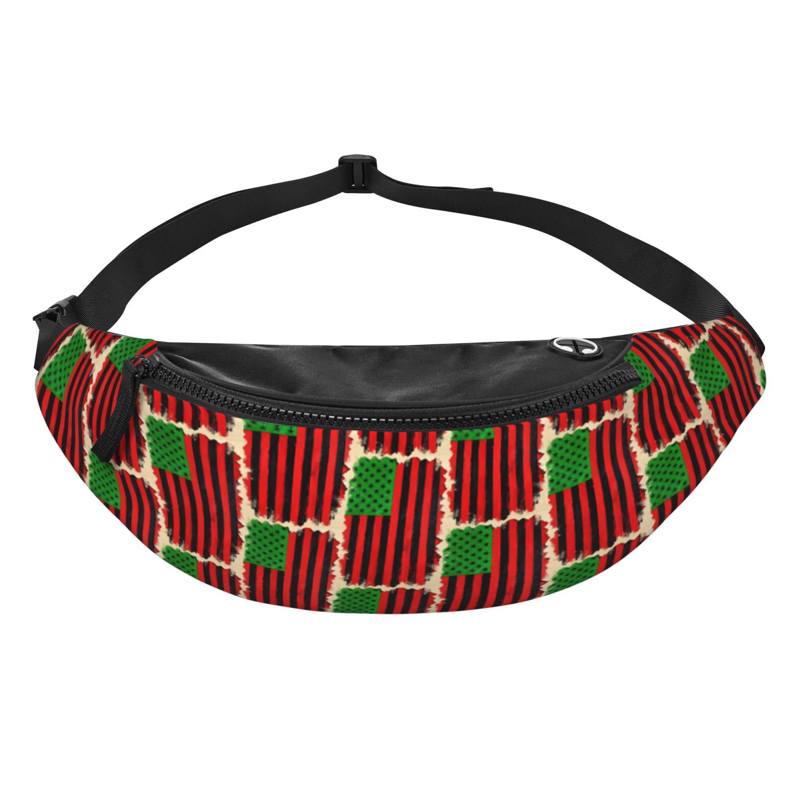 Men Women Red Black Green African America Flag Fanny Pack Crossbody ...