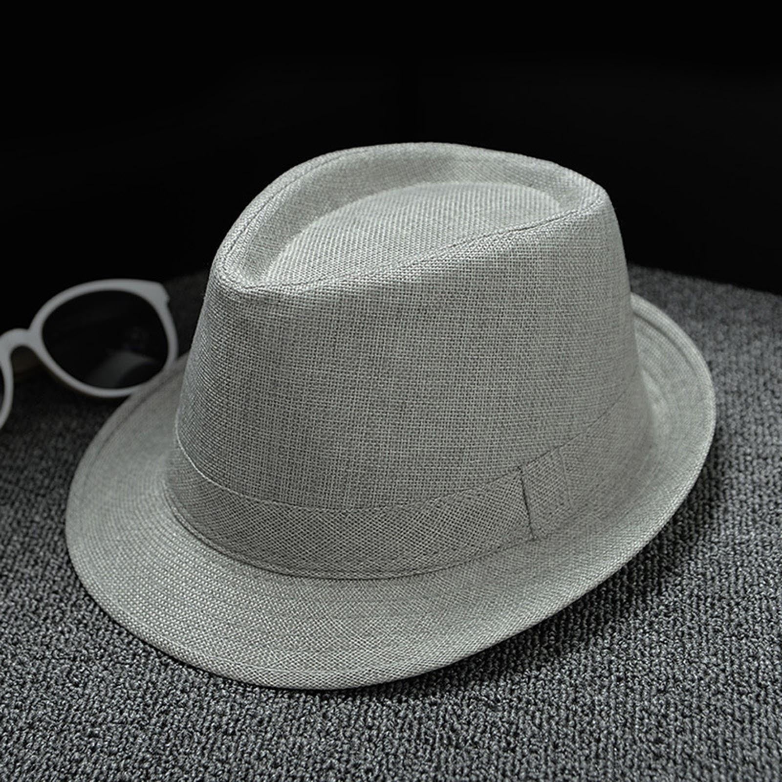 Men And Women Retro Jazz Hat Soild British Sun Hat Travel Sun Hat Fish ...