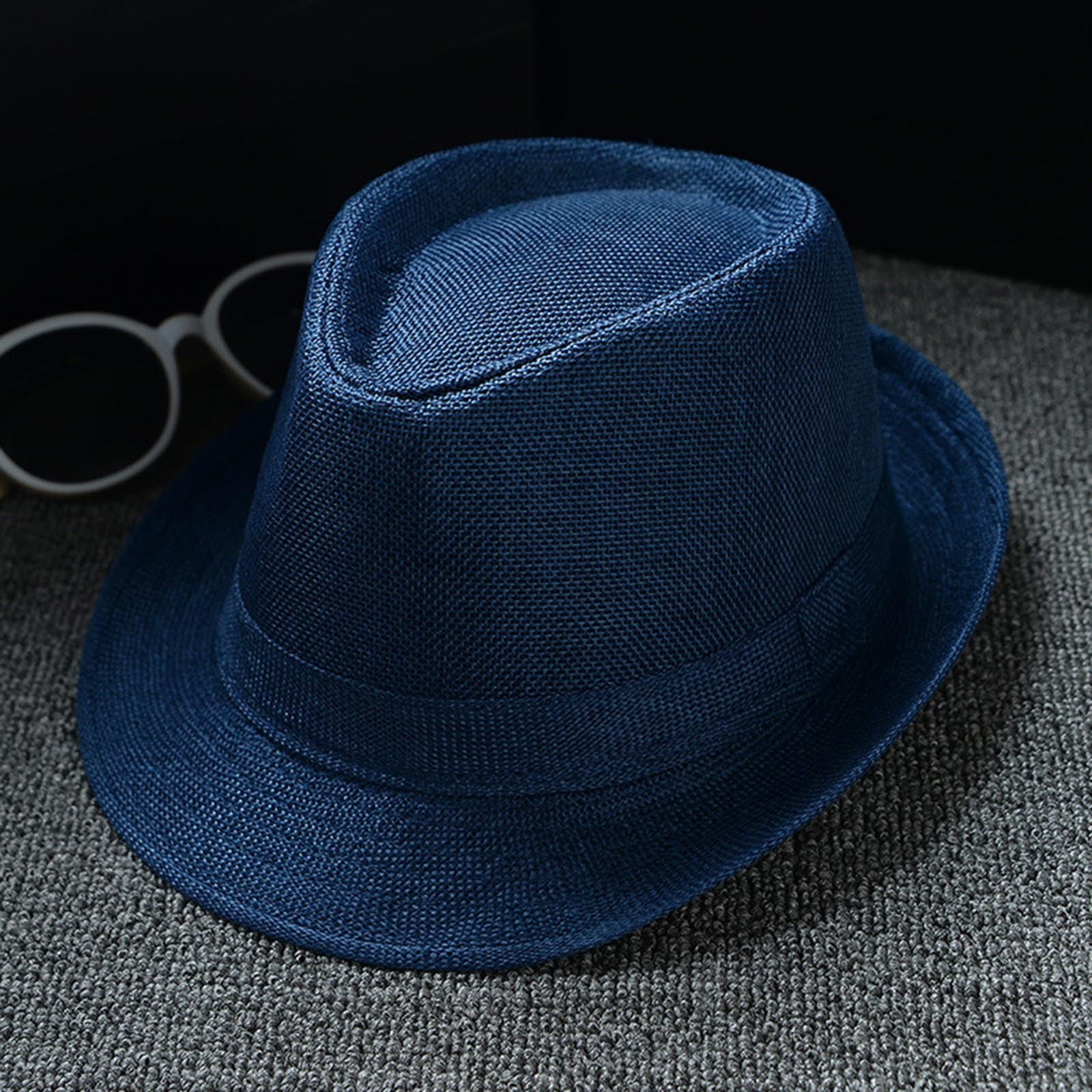 Men And Women Retro Jazz Hat Soild British Sun Hat Travel Sun Hat Fish ...