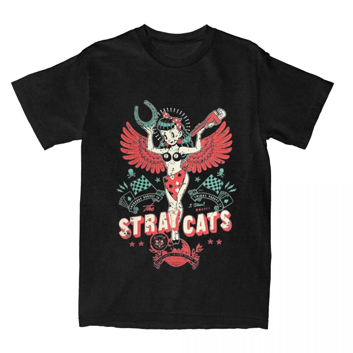 Men Women Rock Rockabilly Stray Cats Cooks And Colleagues Graphic ...