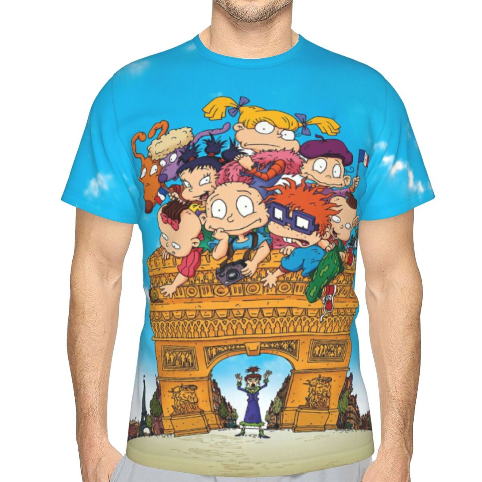 Men Women Rugrats Shirts Short Sleeve Cosplay Adults Anime T-Shirts ...