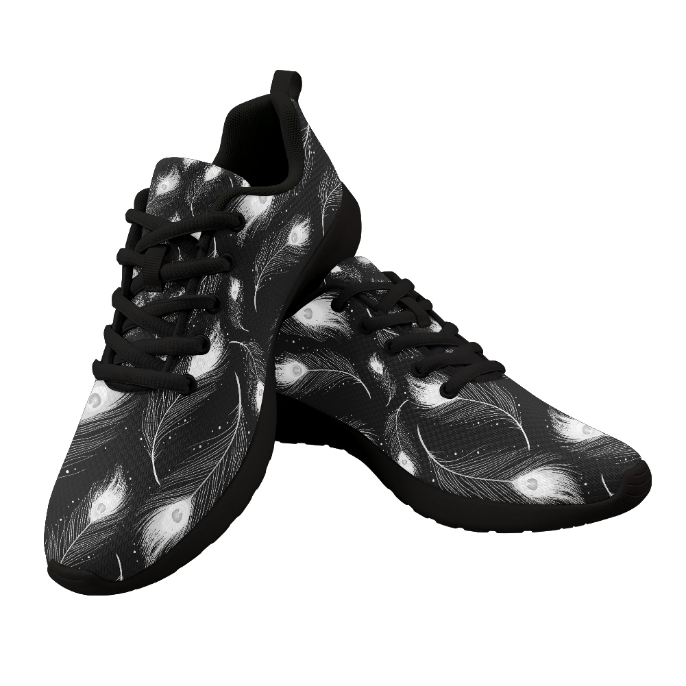 Men Women Running Shoes Sneaker Peacock Feather Pattern Trekking ...