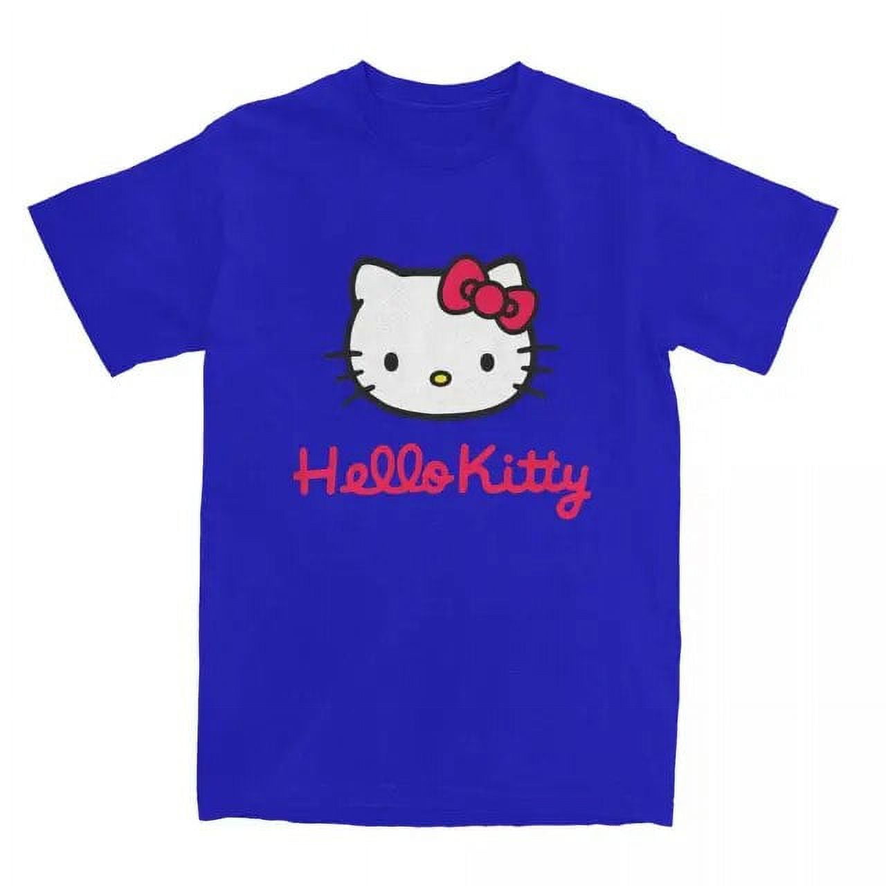 Men Women Sanrio Hello Kitty T Shirts Merch Cotton T-shirt Clothing Fun ...