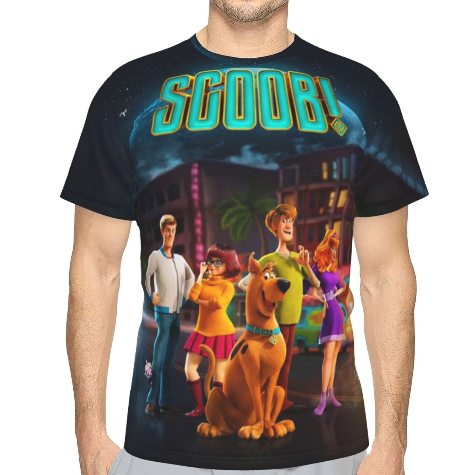 Men Women Scooby Doo Shirts Short Sleeve Cosplay Adults Anime T-Shirts ...