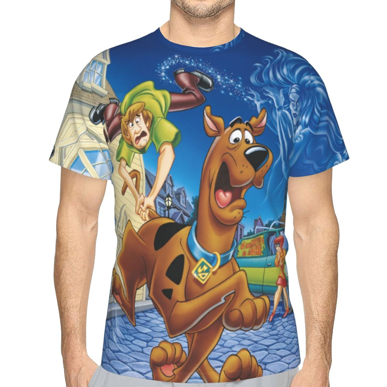 Men Women Scooby Doo Shirts Short Sleeve Cosplay Adults Anime T-Shirts ...