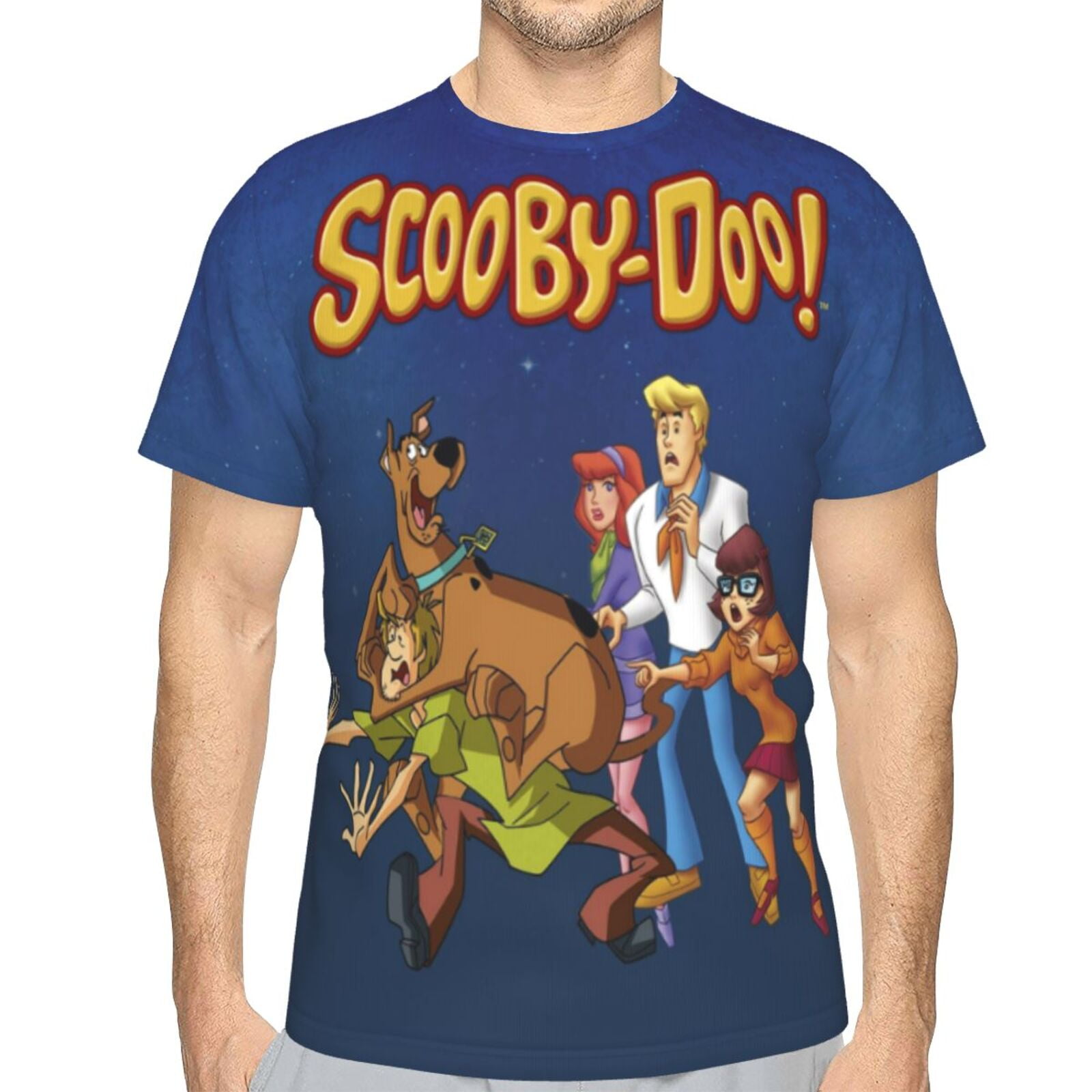 Men Women Scooby Doo Shirts Short Sleeve Cosplay Adults Anime T-Shirts ...