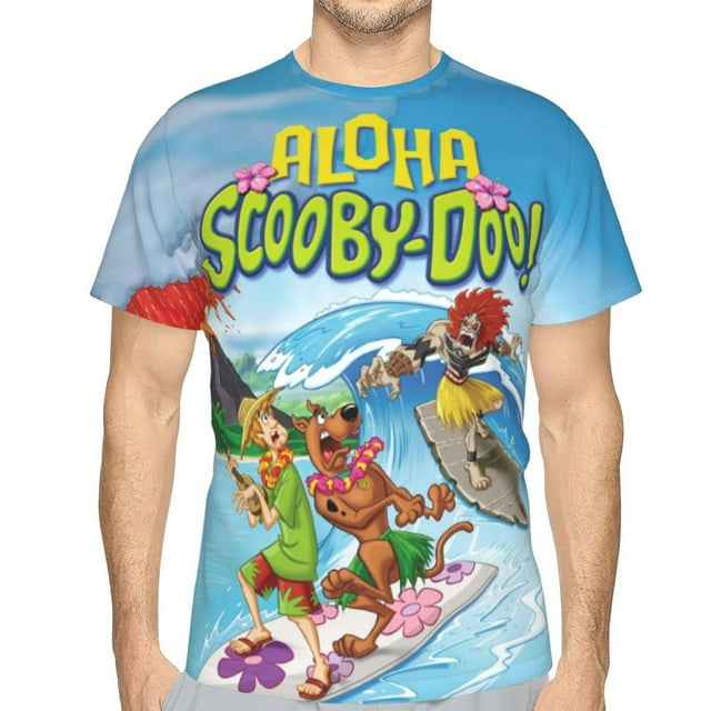 Men Women Scooby Doo Shirts Short Sleeve Cosplay Adults Anime T-Shirts ...