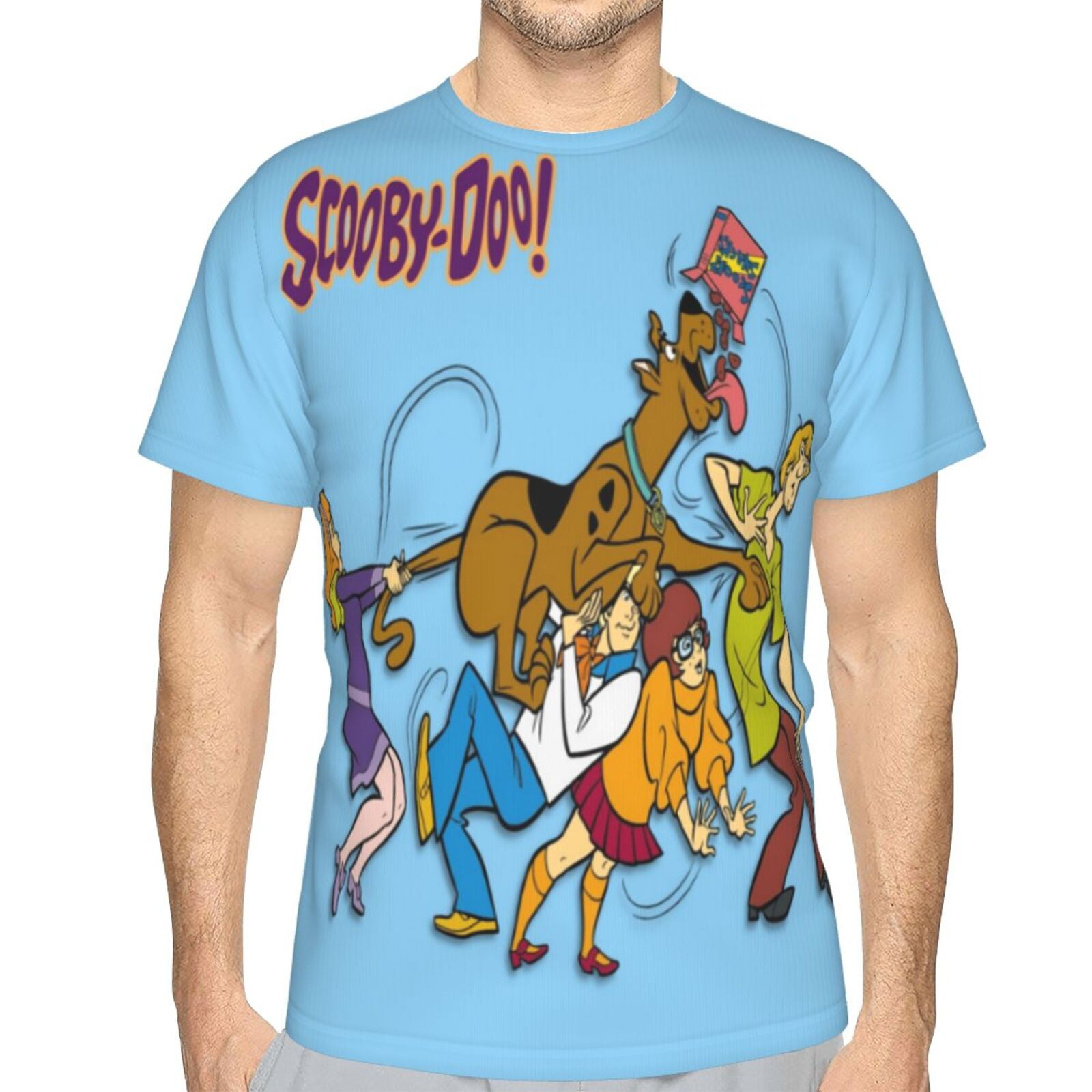 Men Women Scooby Doo Shirts Short Sleeve Cosplay Adults Anime T-Shirts ...