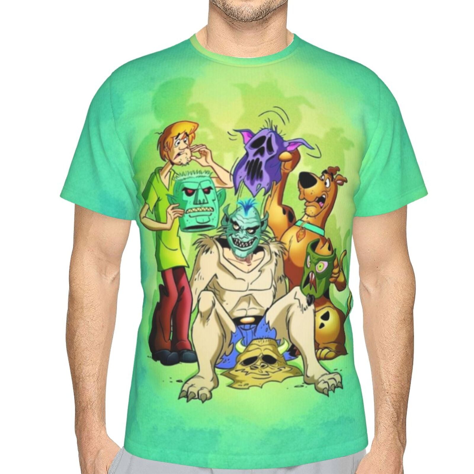 Men Women Scooby Doo Shirts Short Sleeve Cosplay Adults Anime T-Shirts ...