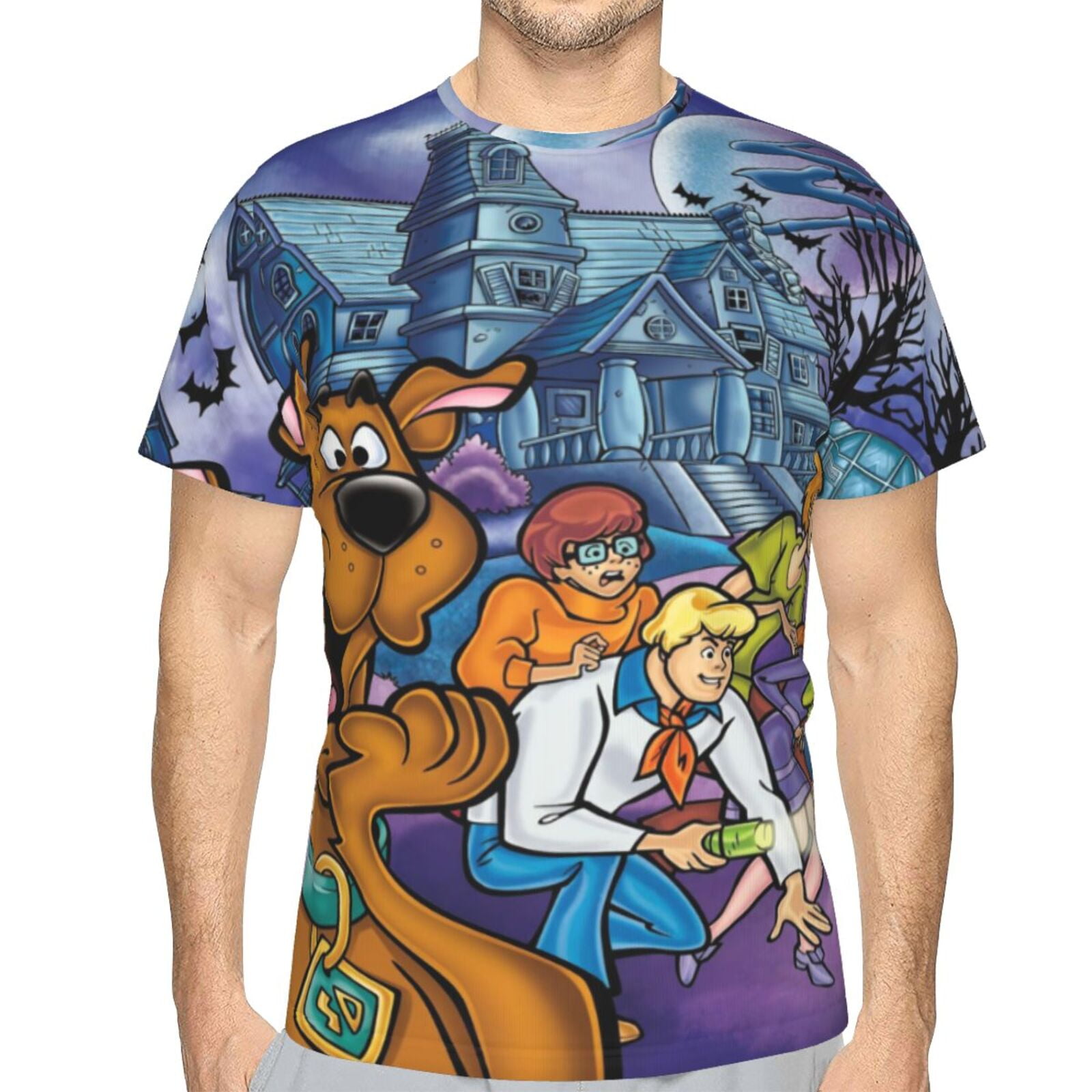 Men Women Scooby Doo Shirts Short Sleeve Cosplay Adults Anime T-Shirts ...