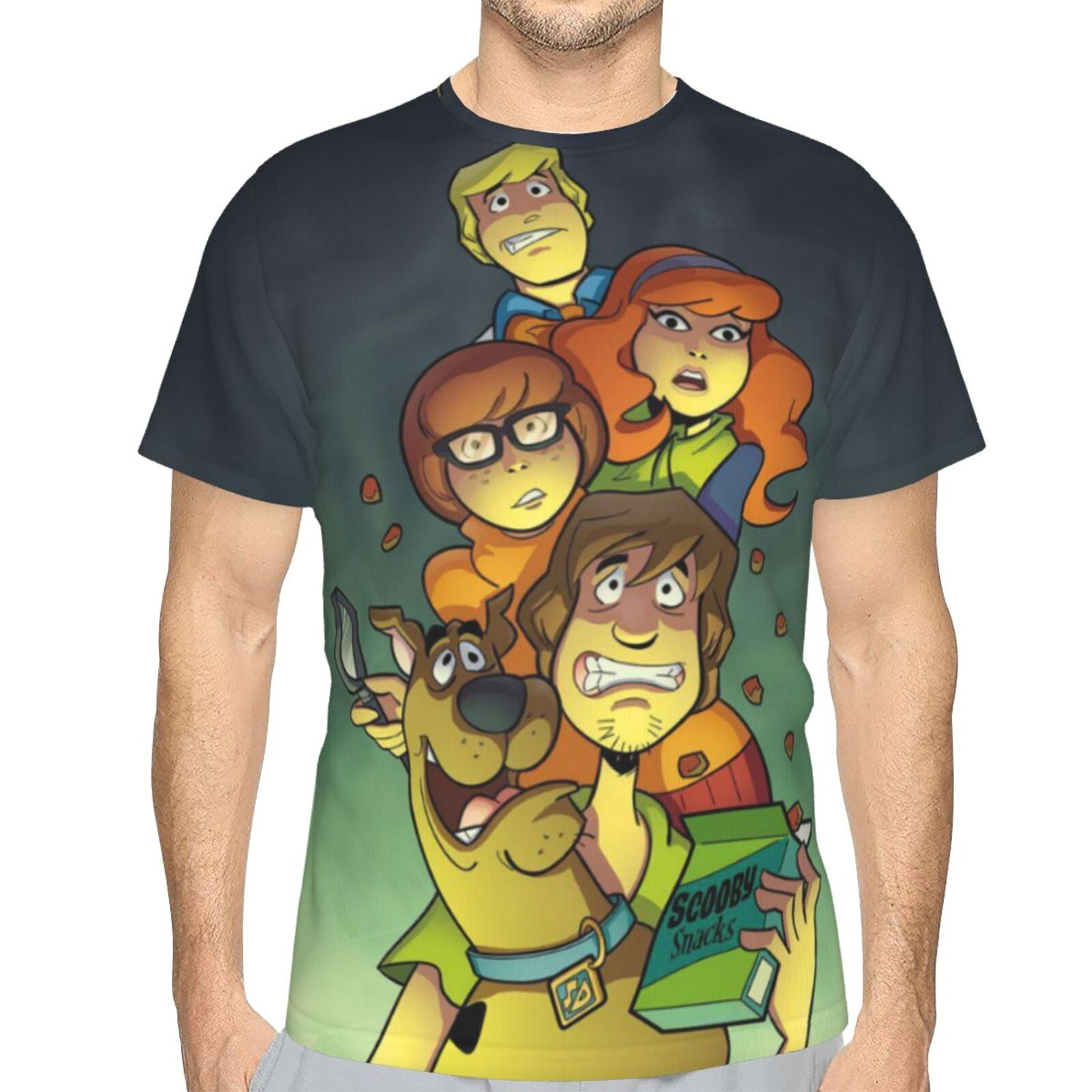 Men Women Scooby Doo Shirts Short Sleeve Cosplay Adults Anime T-Shirts ...