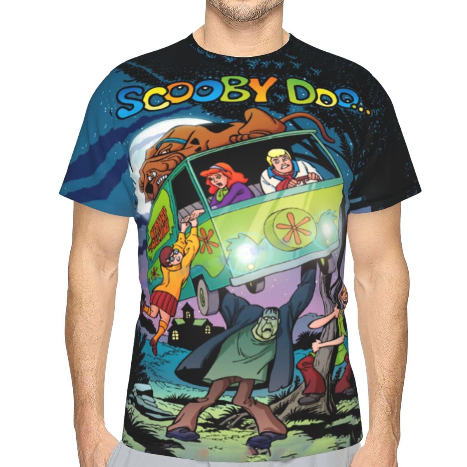 Men Women Scooby Doo Shirts Short Sleeve Cosplay Adults Anime T-Shirts ...