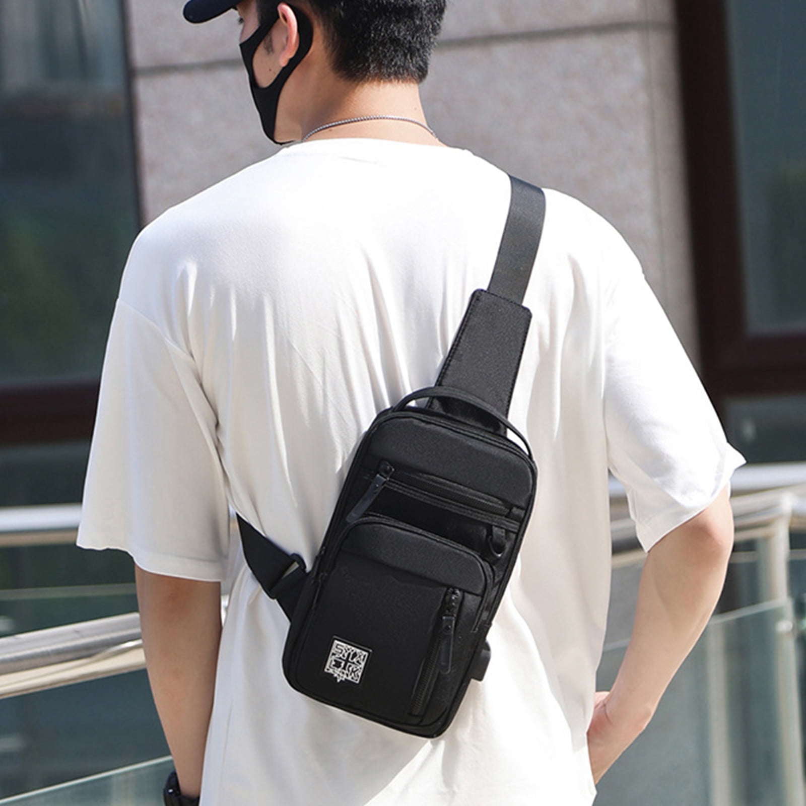 Men Women Sling Bag Water Resistant Shoulder Chest Crossbody Bags Sling ...