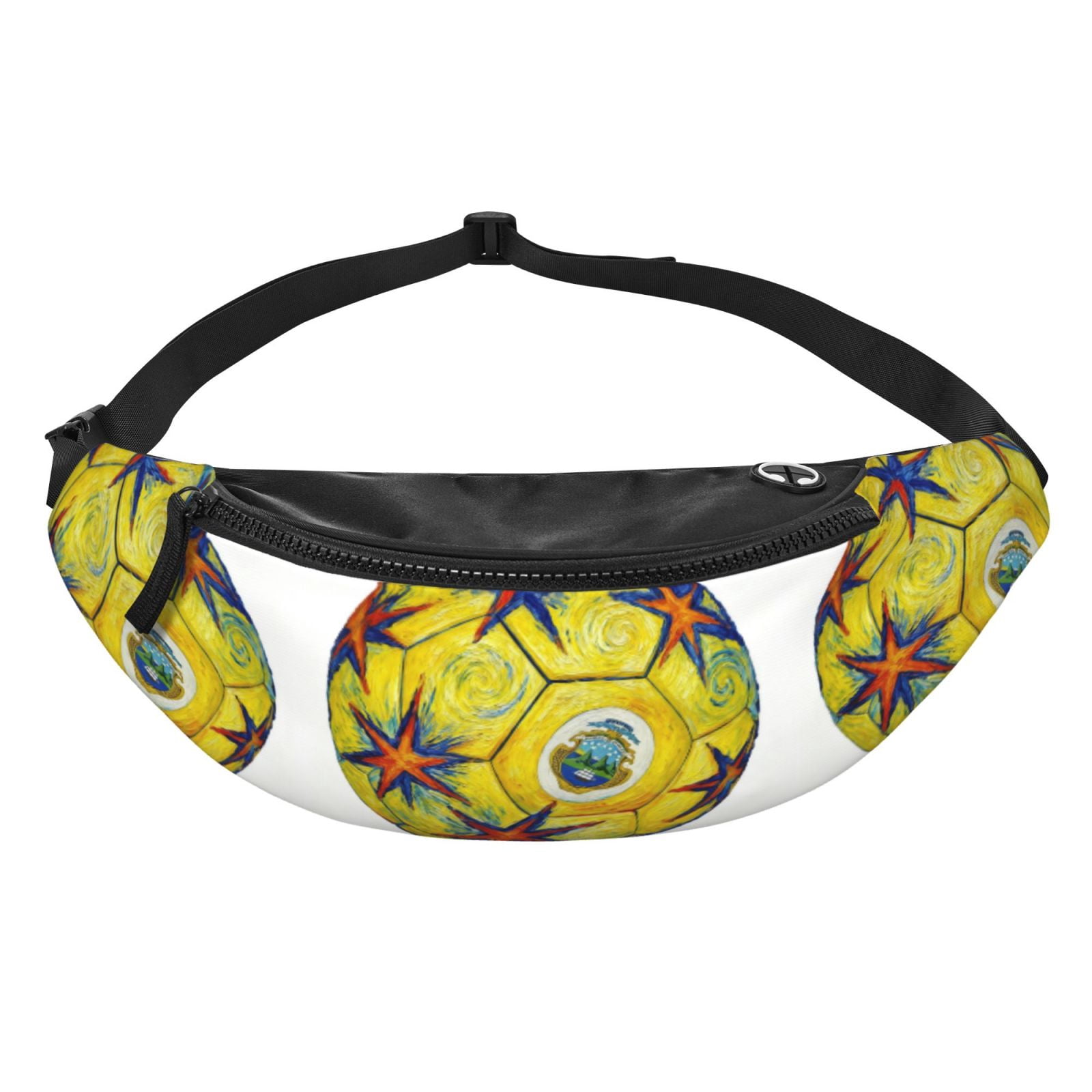 Men Women Soccer-Ball Costarican Flag Fanny Pack Crossbody Waist Belt ...