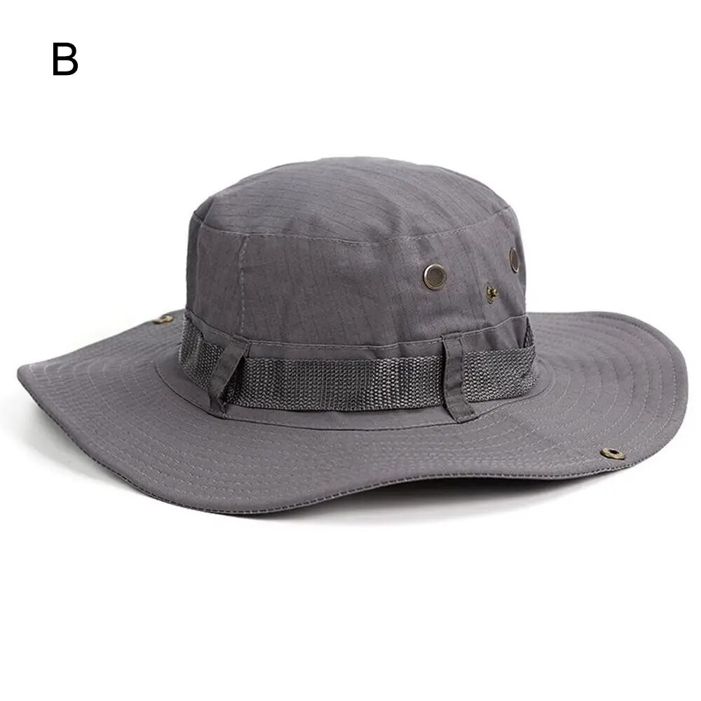 Men & Women Sun Hat Wide Brim Breathable Fishing Cap Men's Bucket Hats ...