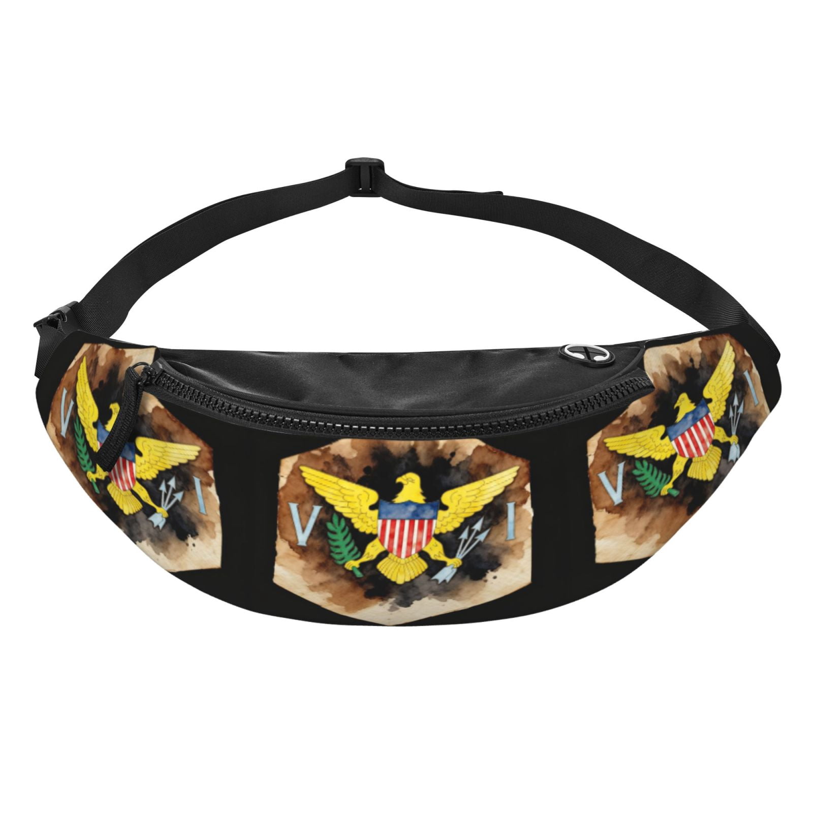 Men Women U.S. Virgin Islands National Flag Fanny Pack Crossbody Waist ...