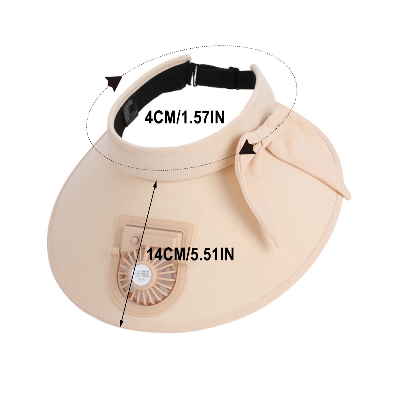 Men/Women USB Charging Cooling Sun Hat 360° Adjustable Fan with Large ...