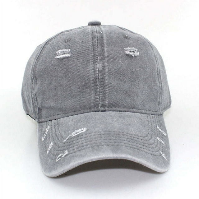 Men Women Vintage Washed Distressed 100% Cotton Baseball Cap Adjustable ...