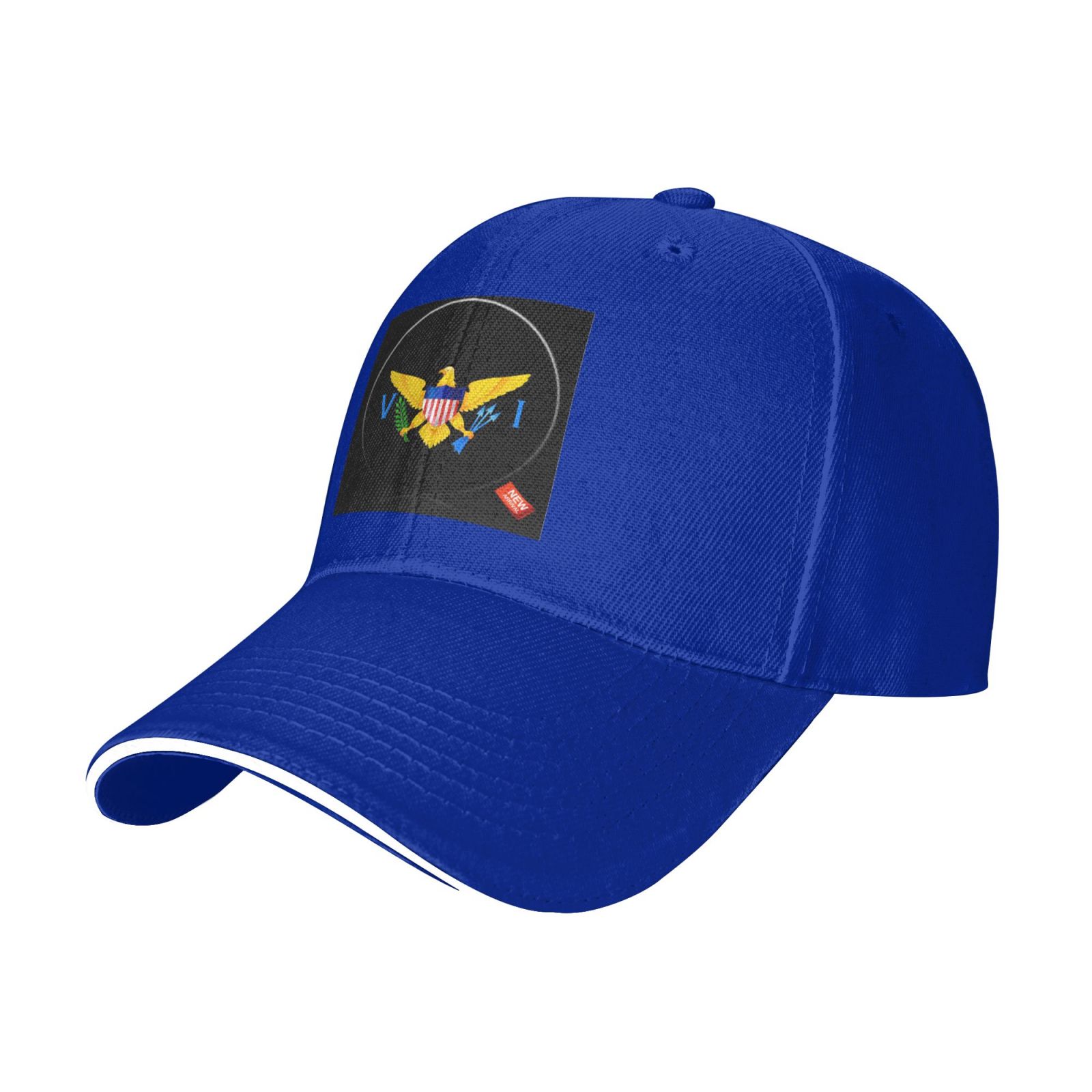 Men Women Virgin Islands Flag Baseball Cap Adjustable Sandwich Bill Dad ...