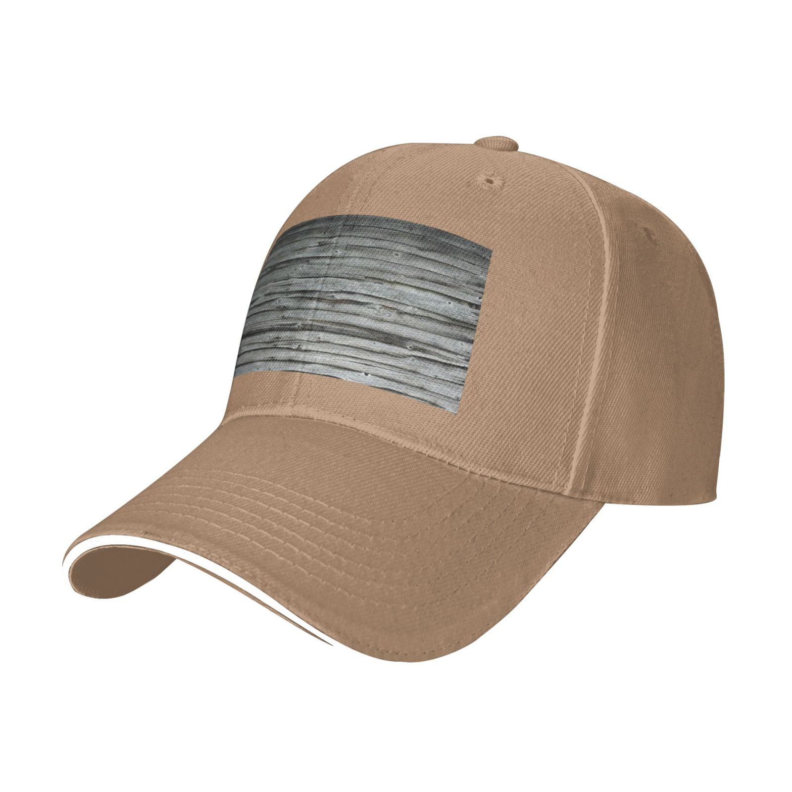 Men Women Wood Grain Background Baseball Cap Adjustable Sandwich Bill ...