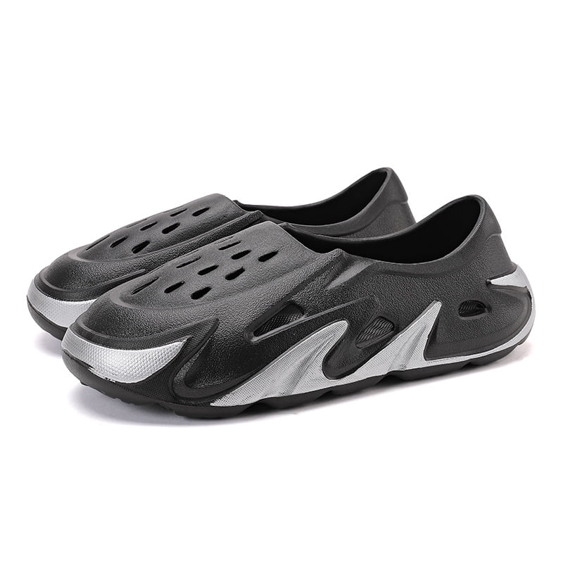 Men Women's Sandals Comfortable Rubber Waterproof Strap Footbed Foam ...