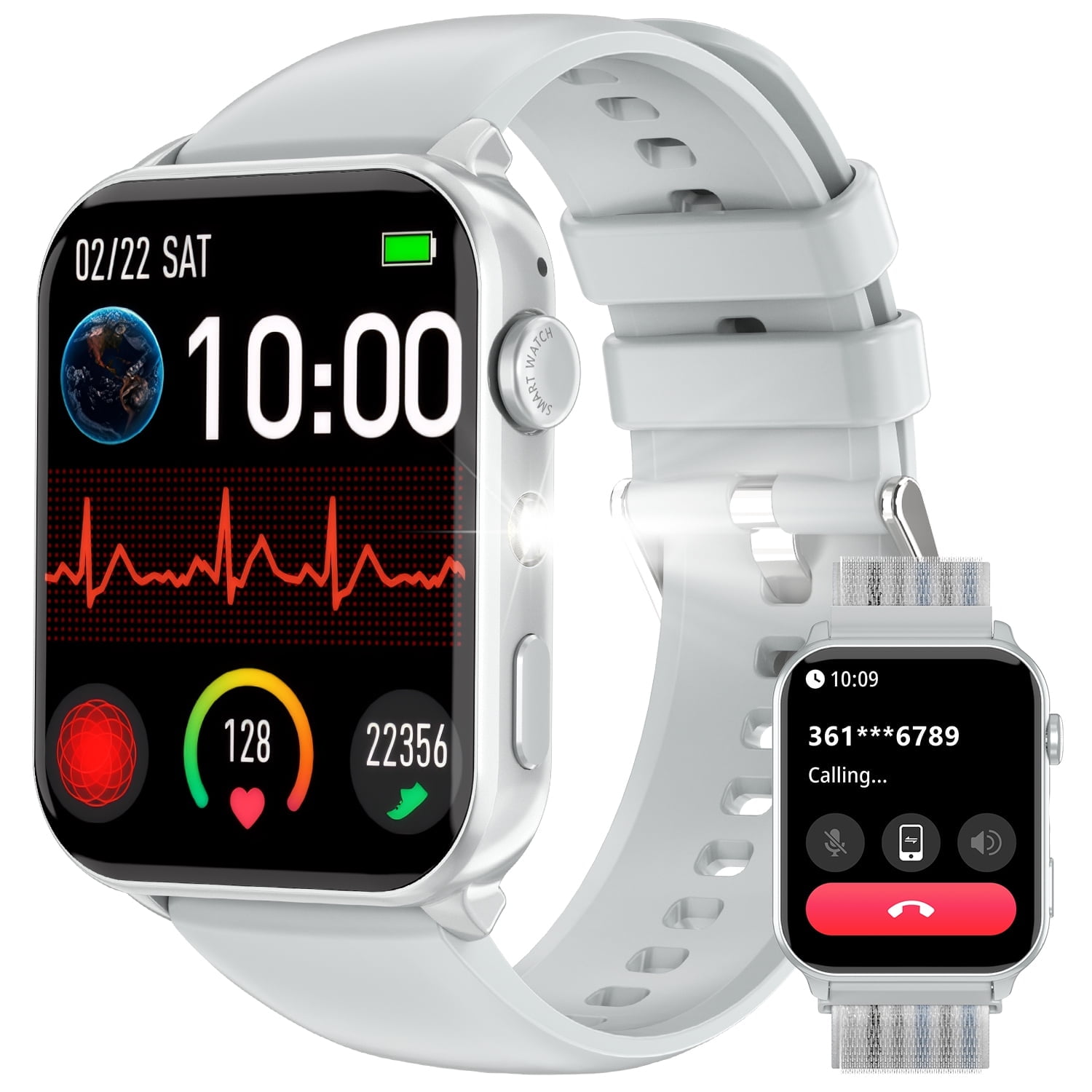 Men Women's Smartwatch fits for Android and IPhone Samsung, 1.91-inch ...