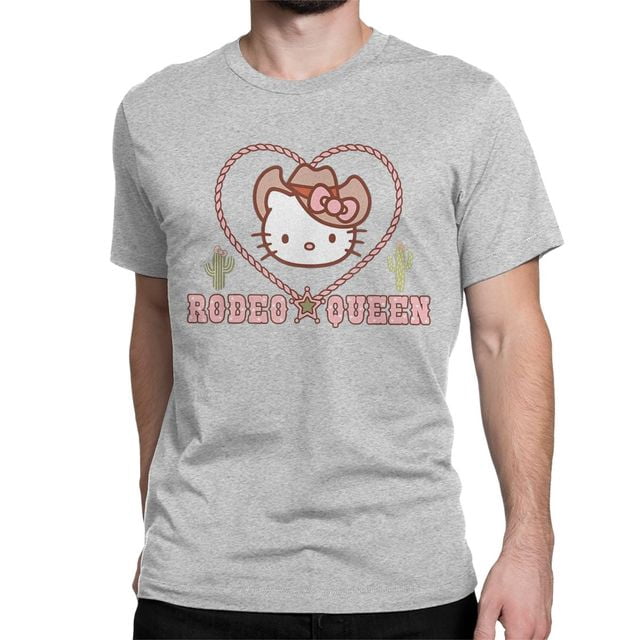 Men Women‘s T-Shirt Hello Kitty Rodeo Queen Fashion Cotton Tee Shirt ...