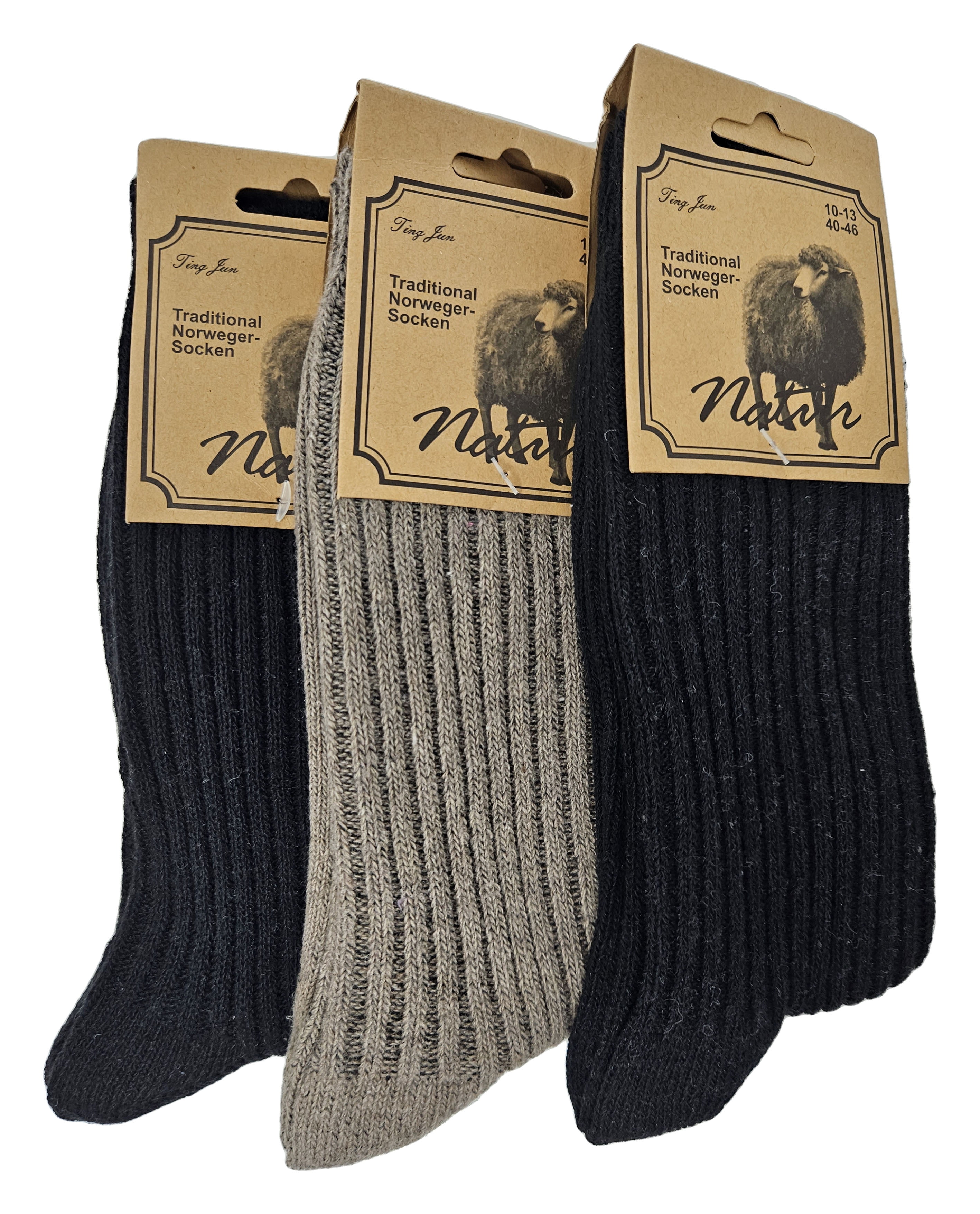 iBerryNY Men Wool Blend Socks, Warm Thermal Winter Boot Socks, Size 10 ...