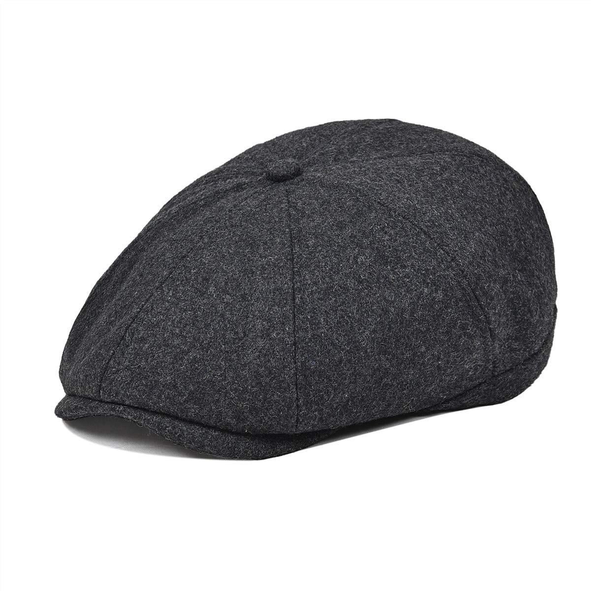 Men Wool Hats for Men, Men Wool Blend Newsboy Cap, 8 Panel Newspaper ...