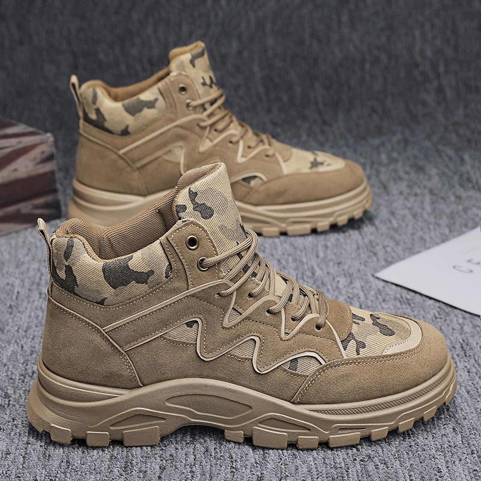 Men Work Boots Safety Shoes Anti-Puncture Safety Boot Work Steel Toe ...