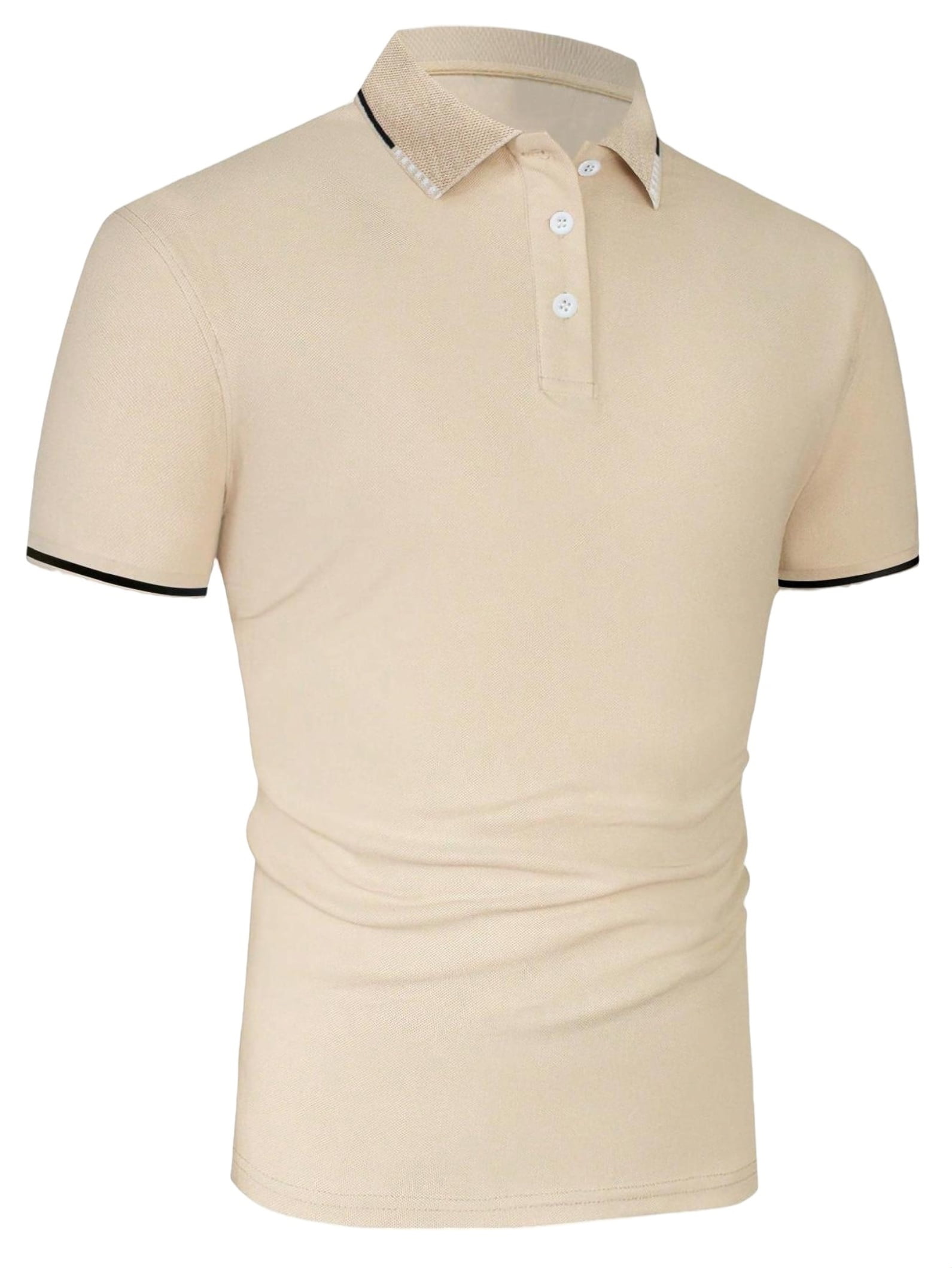 Men Work Plain Polo Short Sleeve Men Polo Shirts S (36) - Walmart.com