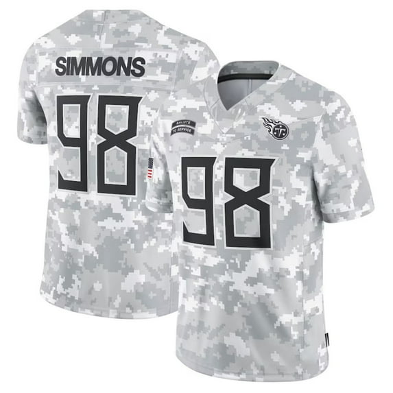 Men Youth Tennessee Short-Sleeved Tops Jeffery Simmons Arctic Camo 2024 ...