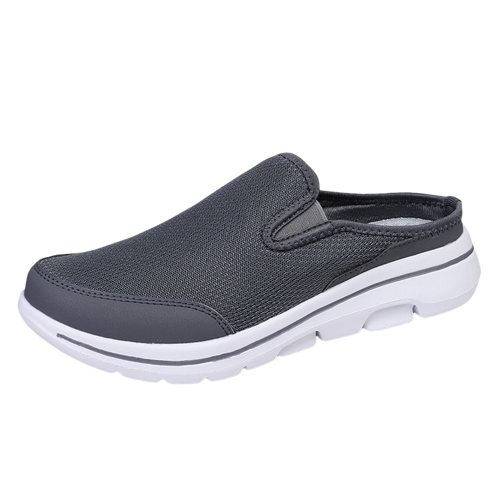 Men and Women Backless Walking Sneakers Summer Slip-on Mule Shoes ...