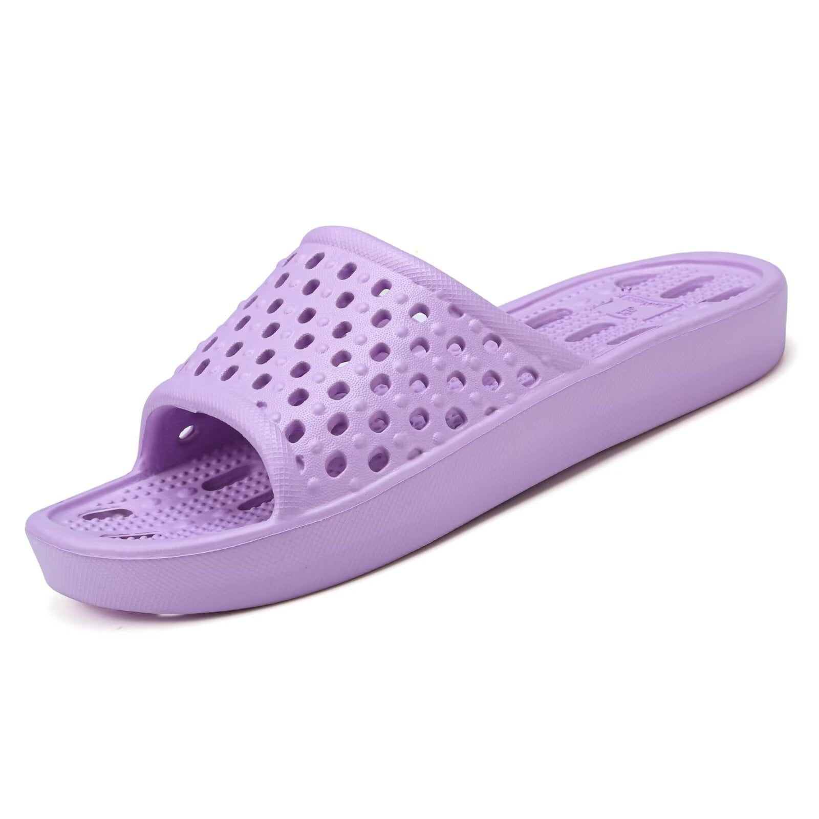Men and Women Shower Shoes Slide Holes Bath Slipper Bathroom Sandal Pool Gym College Dorm Non ...