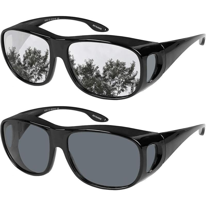 Men and Women Sunglasses Fit Over Wrap Sunglasses Polarized Lens Wear ...