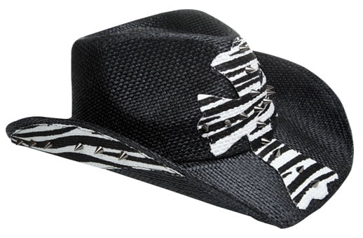 Men and Women's Zebra Cross Cowboy Hat - Walmart.com