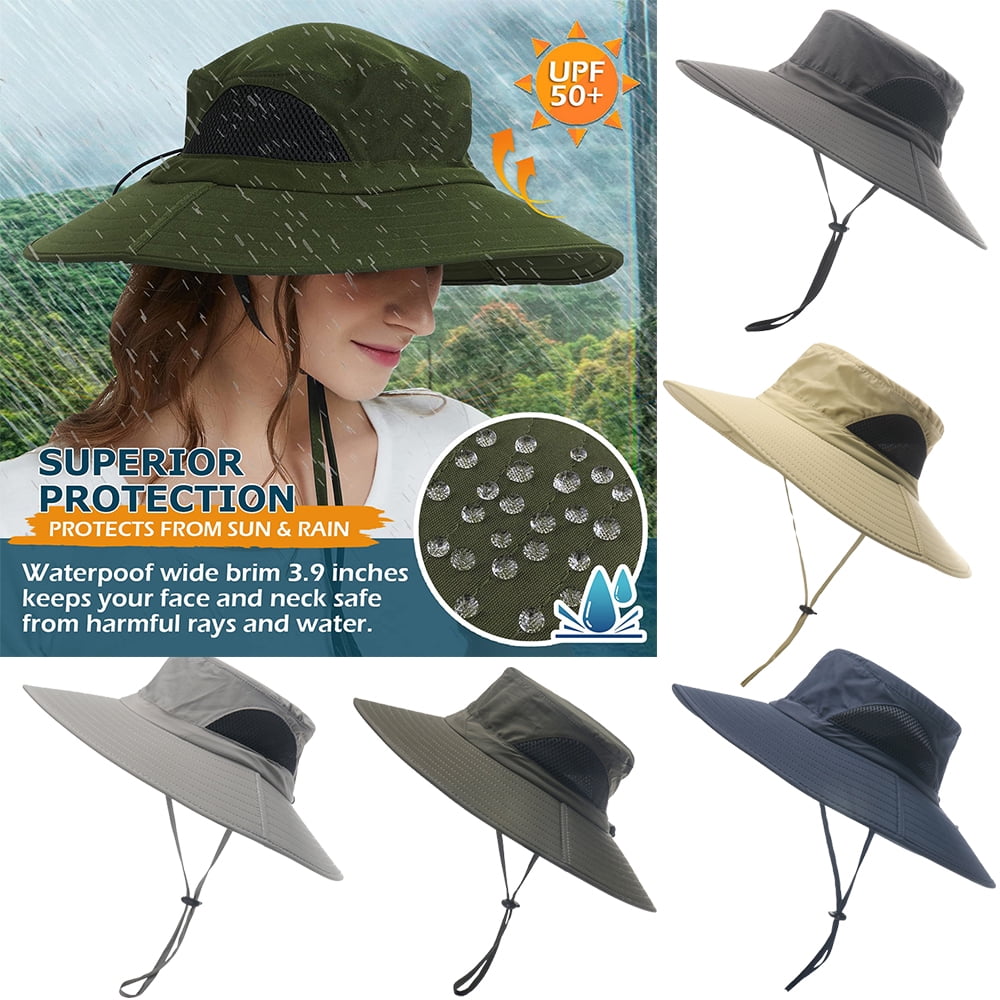 Men and women big eaves fisherman hat outdoor sun protection anti ...