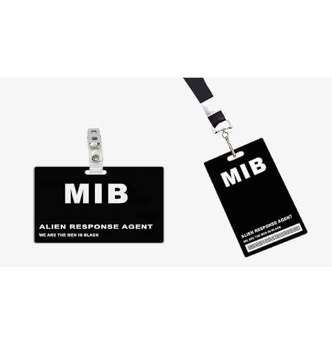Men in Black ID Badges Set of 2 Name tag Costume - Walmart.com