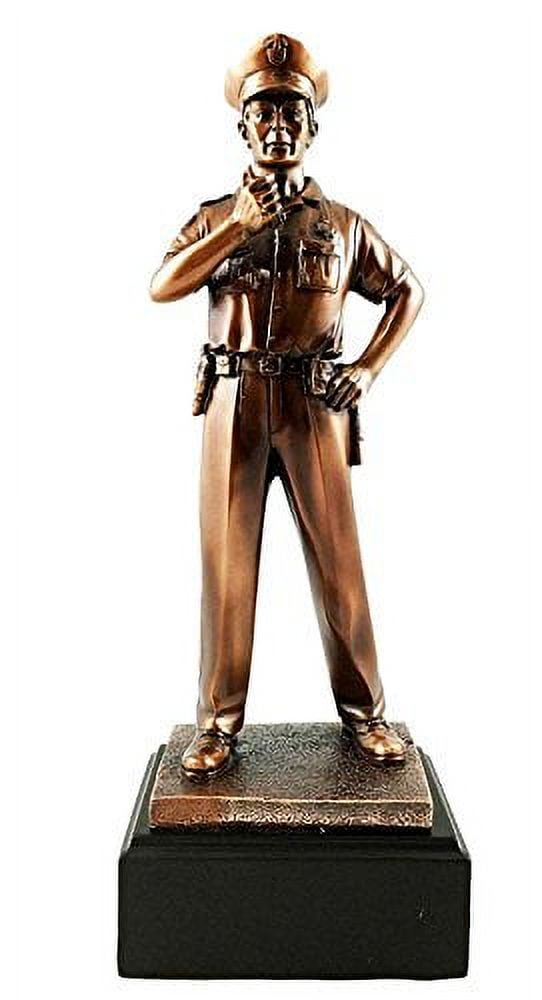 Men of Duty Policeman Cop On Patrol With Base Bronze Electroplated ...