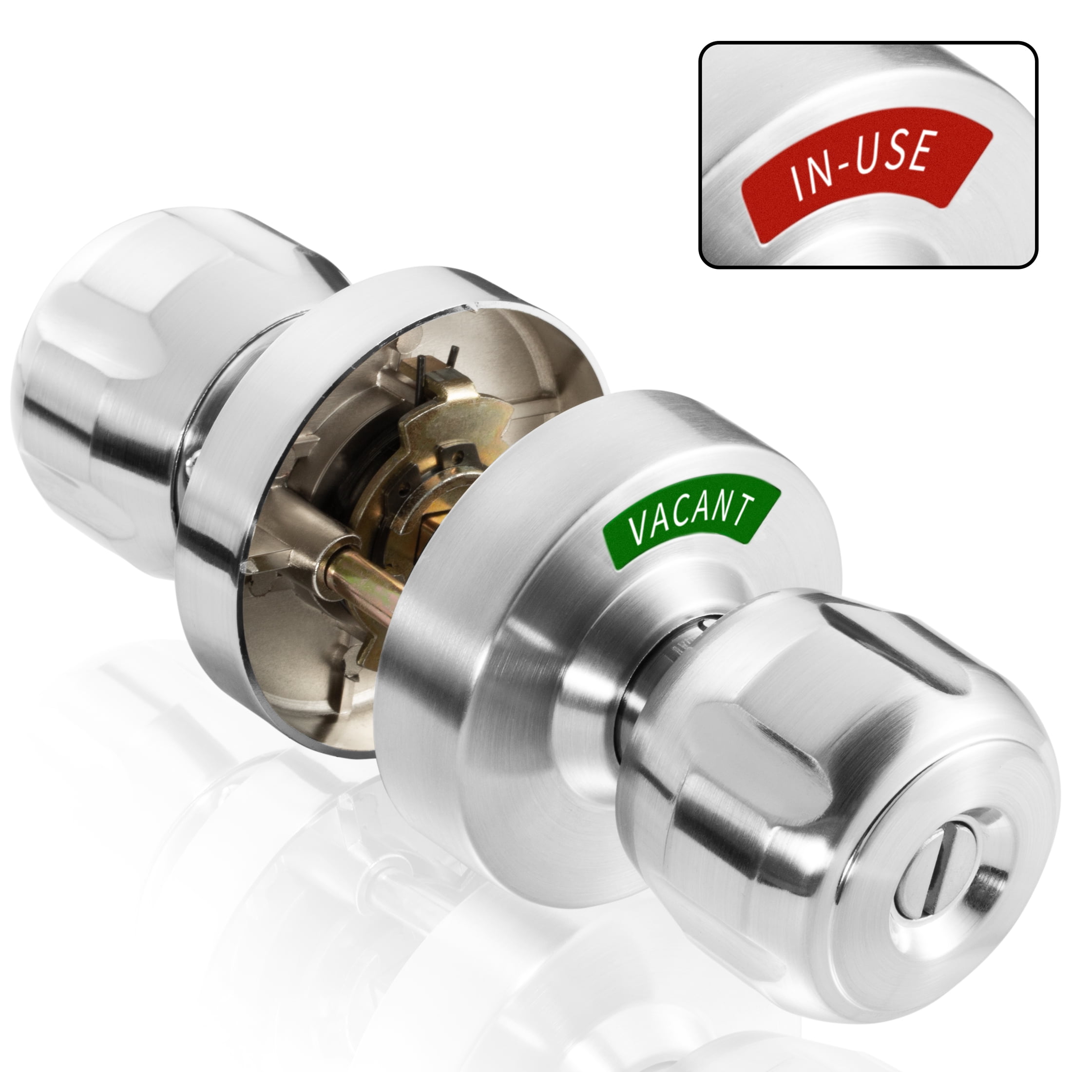 Men or Women Bathroom Privacy Door Knob Lock with Large Indicator ...