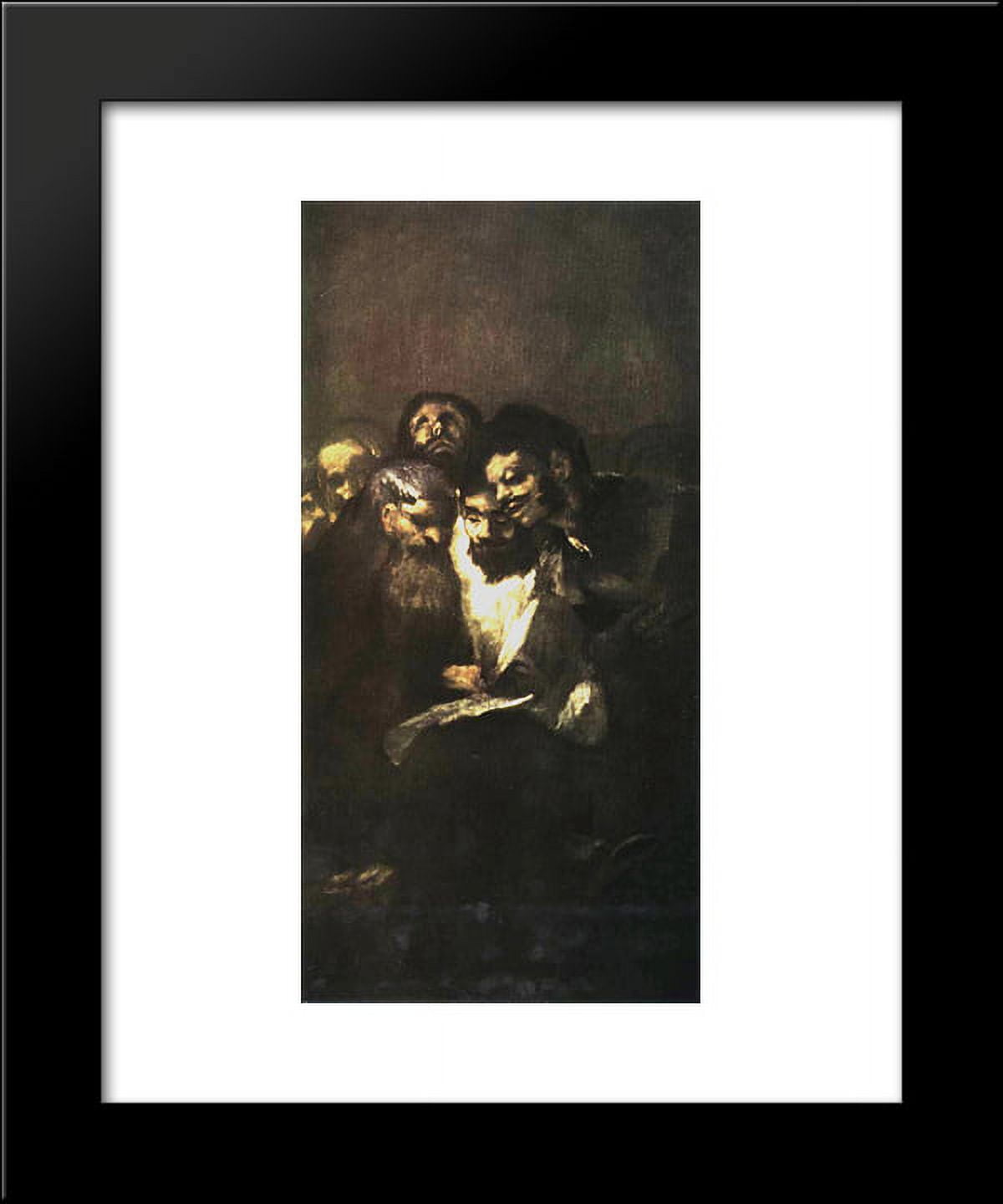 Men reading 20x24 Framed Art Print by Francisco Goya - Walmart.com