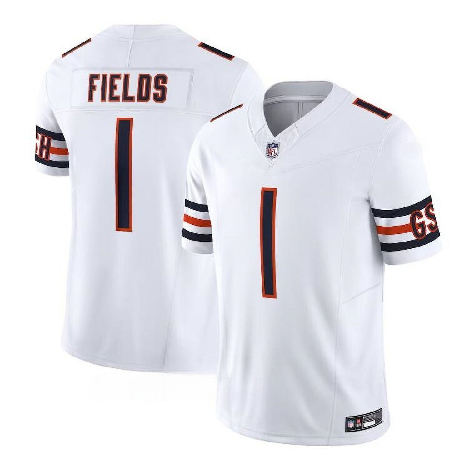 Men's #1 Justin Fields Navy Vapor F.U.S.E. Limited American Football ...