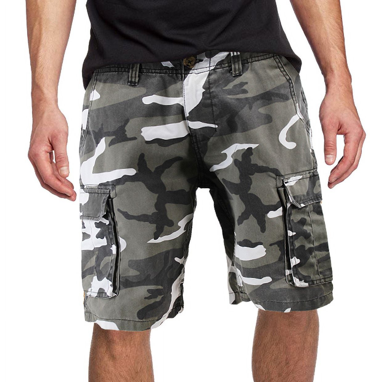 Men's 100% Cotton Classic Fit Army Utility Multi Pocket Chino Cargo ...