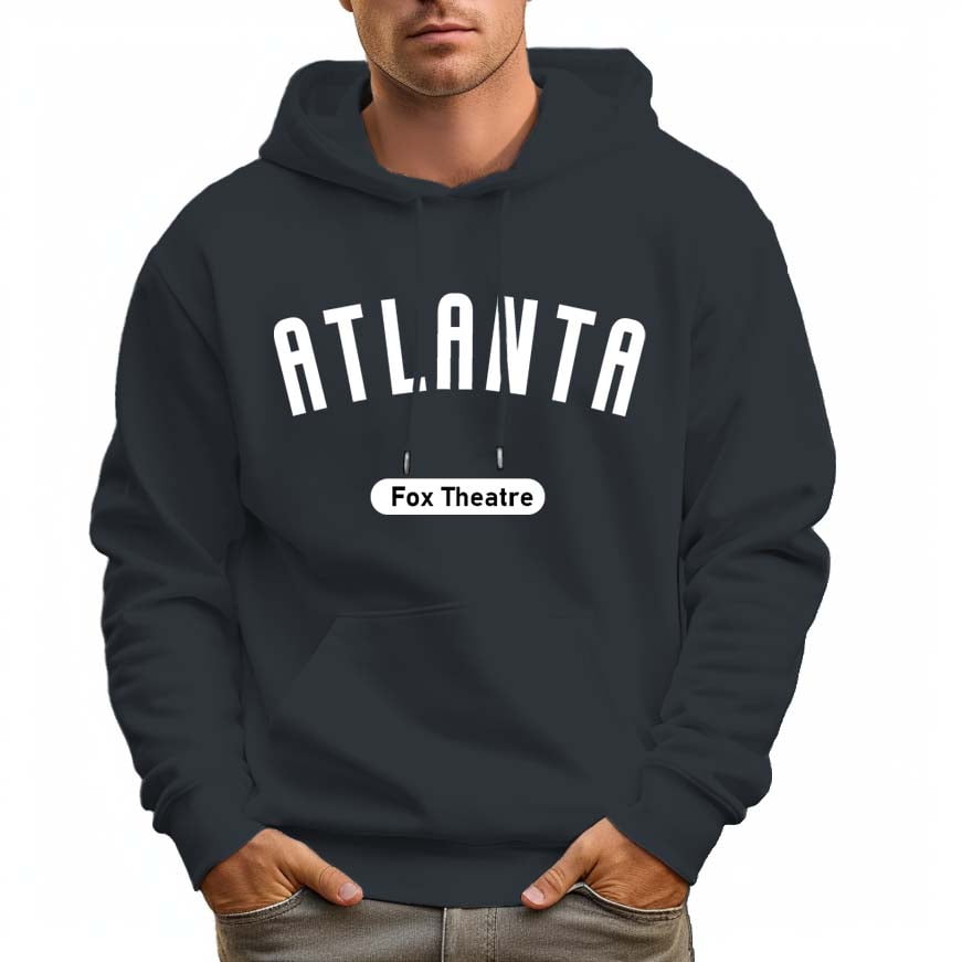 Men's 100% Cotton Flourish ATLANTA Hoodie 330g Thick Pocket Hood ...