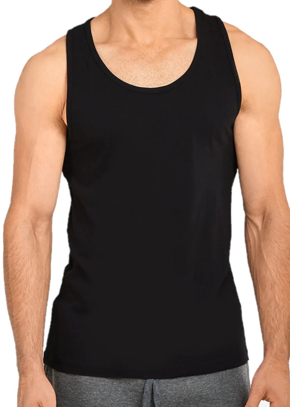 Men’s 100% Cotton Heavyweight Tank Top, Black S, 1 Pack - Walmart.com