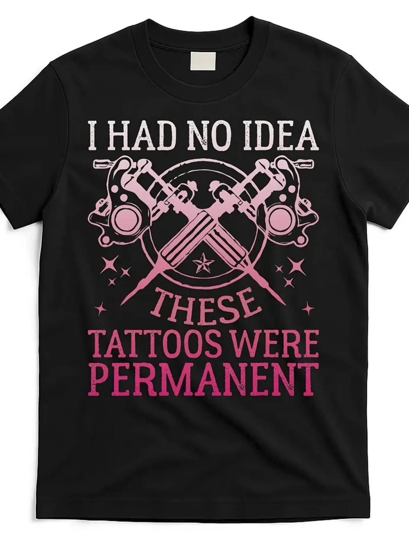 Men's 100% Cotton Relaxed Fit Graphic T-Shirt - Bold "Permanent Tattoo ...